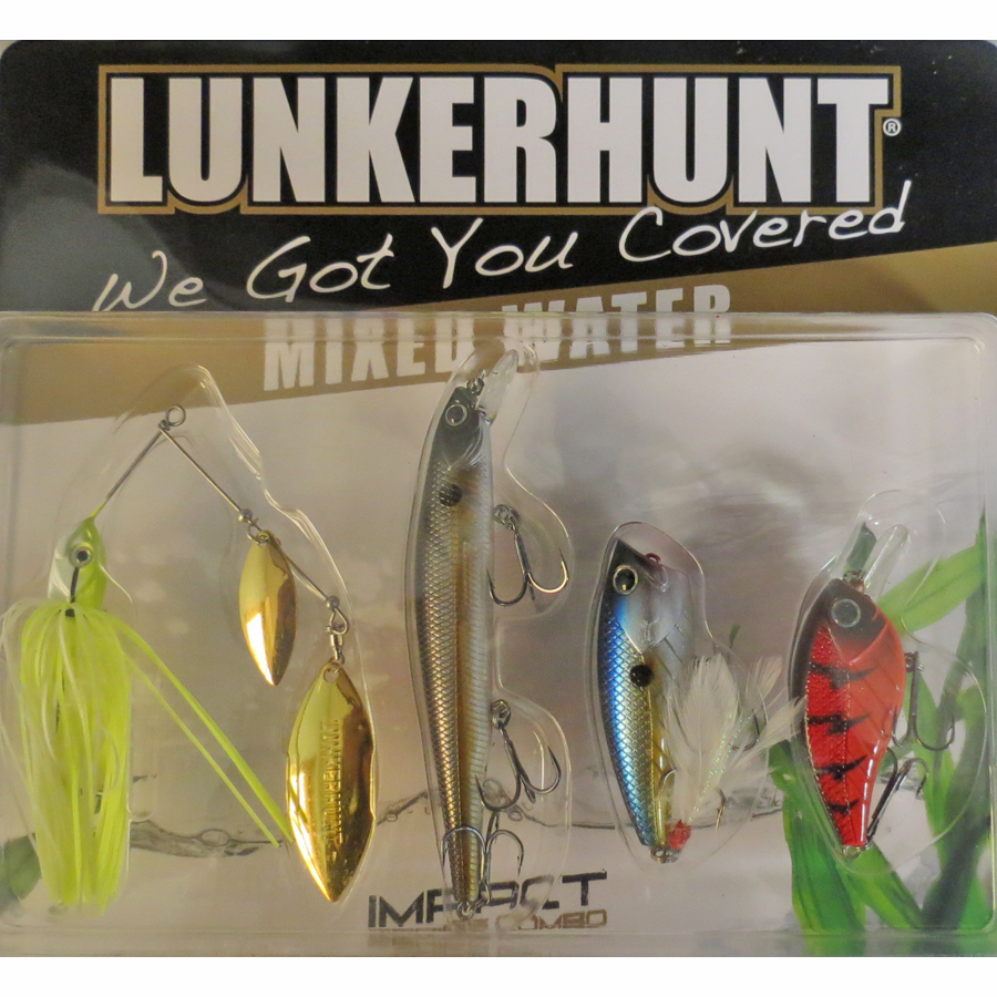Lunkerhunt Impact Series Mixed Water Bait Combo-The Snare Shop