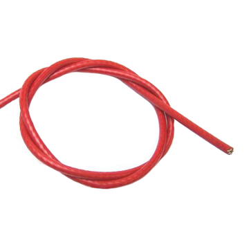 galvanized aircraft cable pvc coated red 7x19 3/32 - 1/8-The Snare Shop