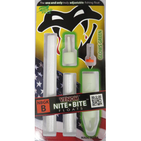 Venom Nite Bite Float Kit B, night float, ice fishing bobber-The Snare Shop